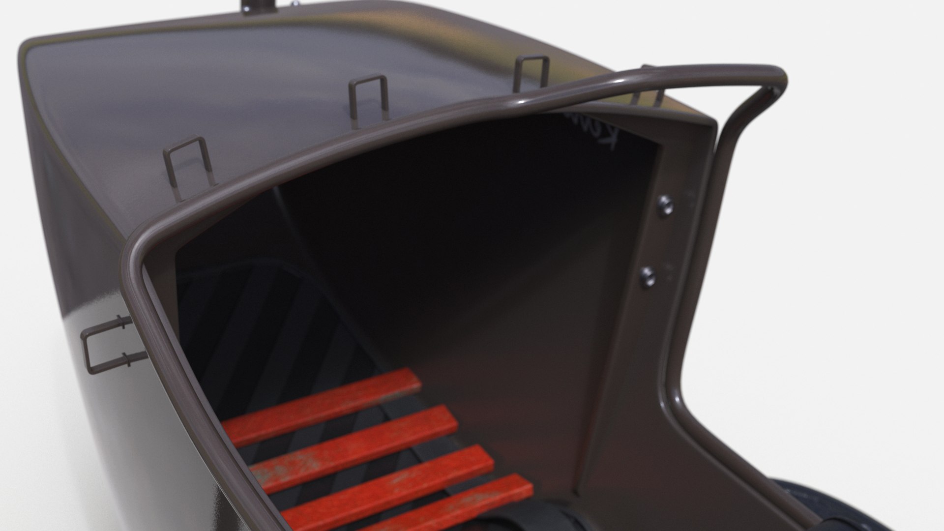 Brown Ural Motorcycle Cradle 3D Model - TurboSquid 2398133