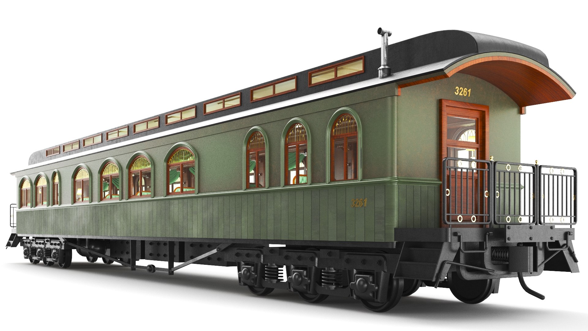 Detailed Train Car With Interior 3D - TurboSquid 2402242