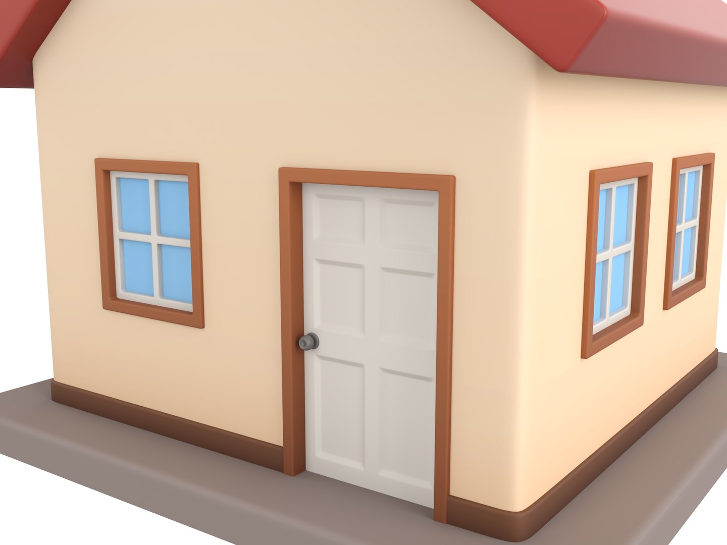 Cartoon House Model - TurboSquid 2271579