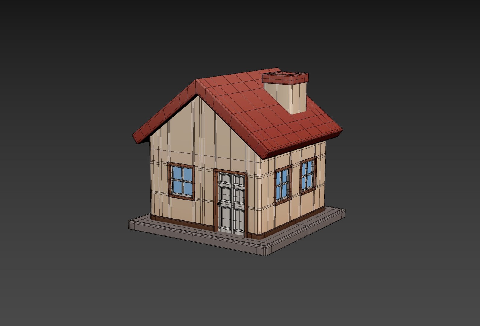 Cartoon House Model - TurboSquid 2271579