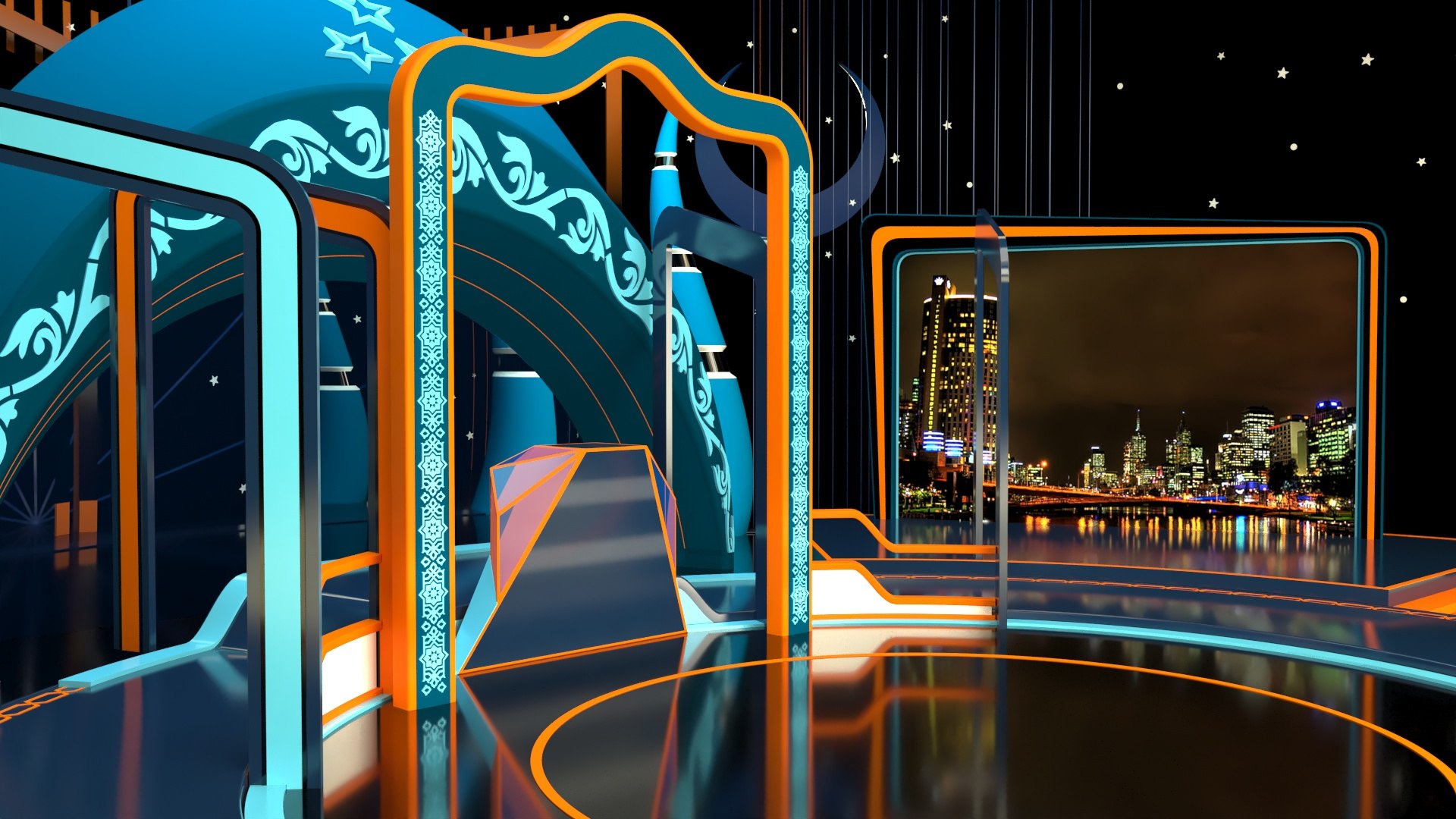 3D Model Tv Studio Design - TurboSquid 1778483