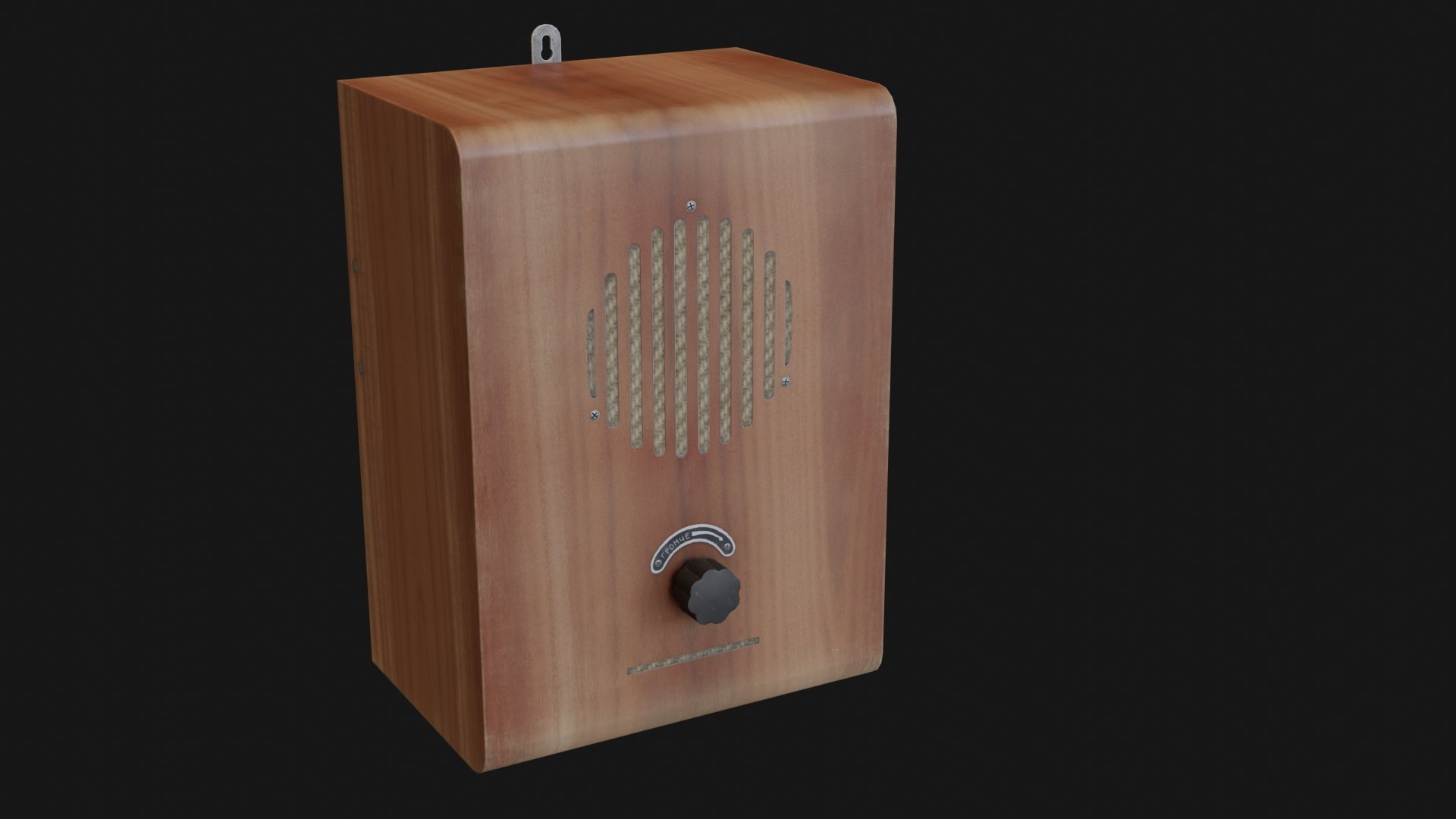 Old Radio Broadcast Loudspeaker GR 4 From USSR 3D - TurboSquid 2312436