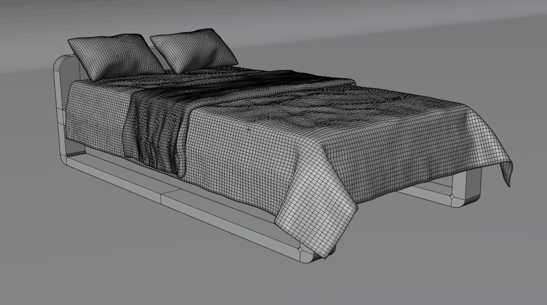 Realistic Bed 3D Model - TurboSquid 1687024