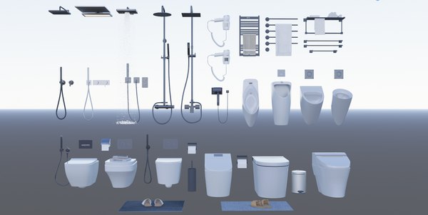 INNOVATIVE BATHROOM PRODUCTS PACK 3D 모델 - TurboSquid 2007560