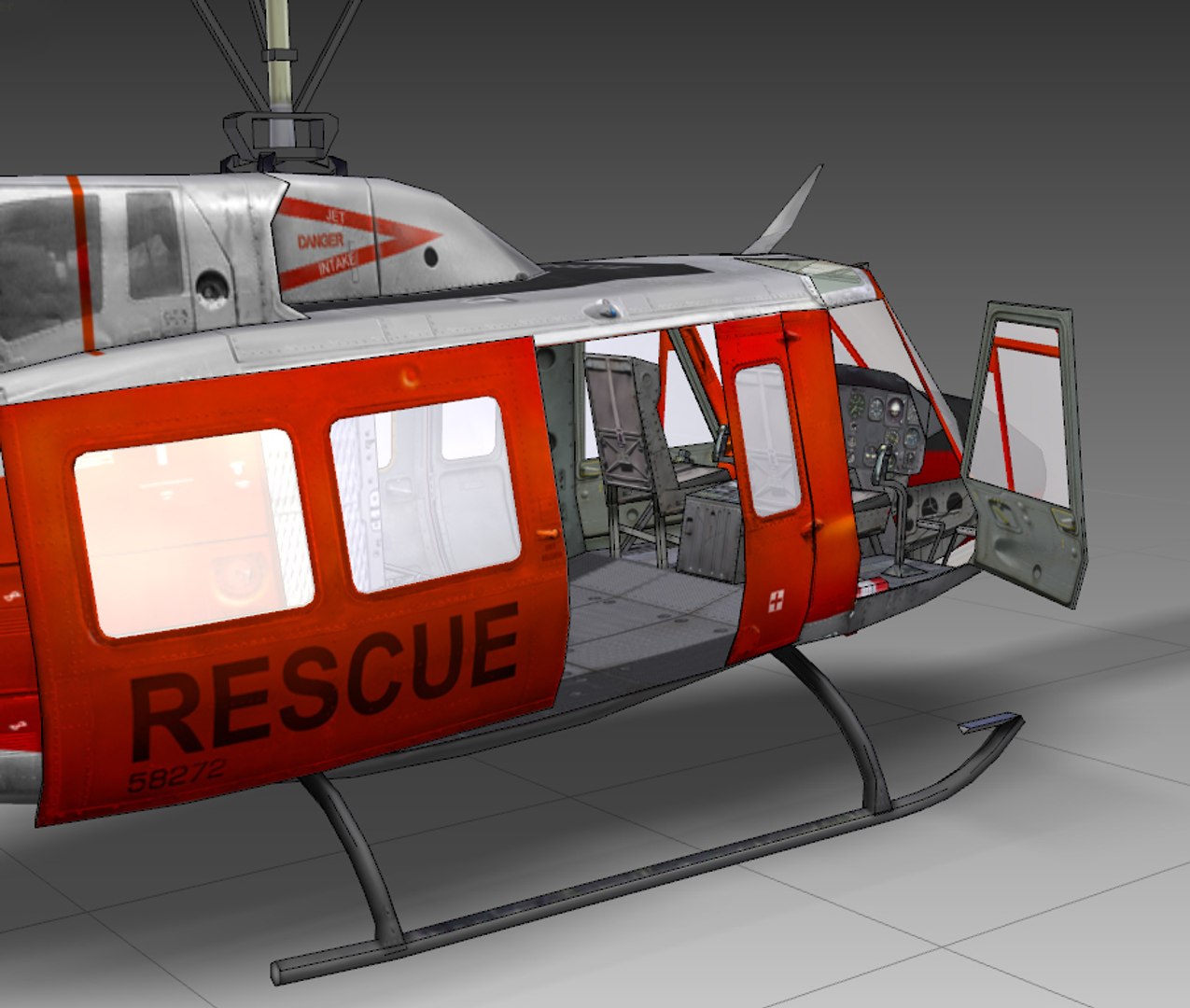 rescue engines 3d model