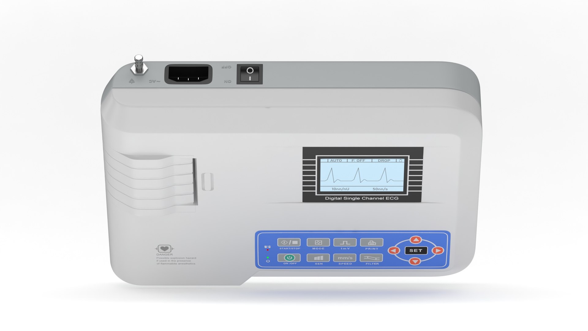 3D Medical Digital Channel ECG Model - TurboSquid 2315765
