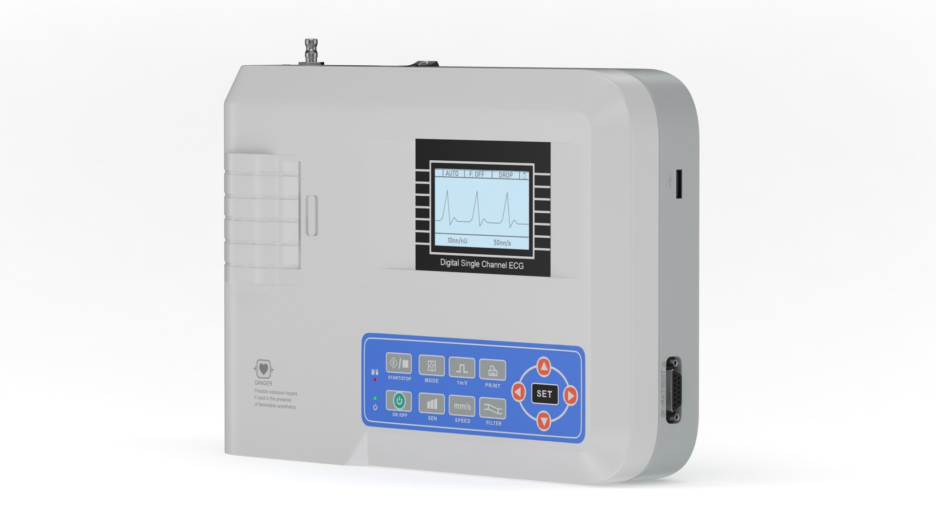 3D Medical Digital Channel ECG Model - TurboSquid 2315765