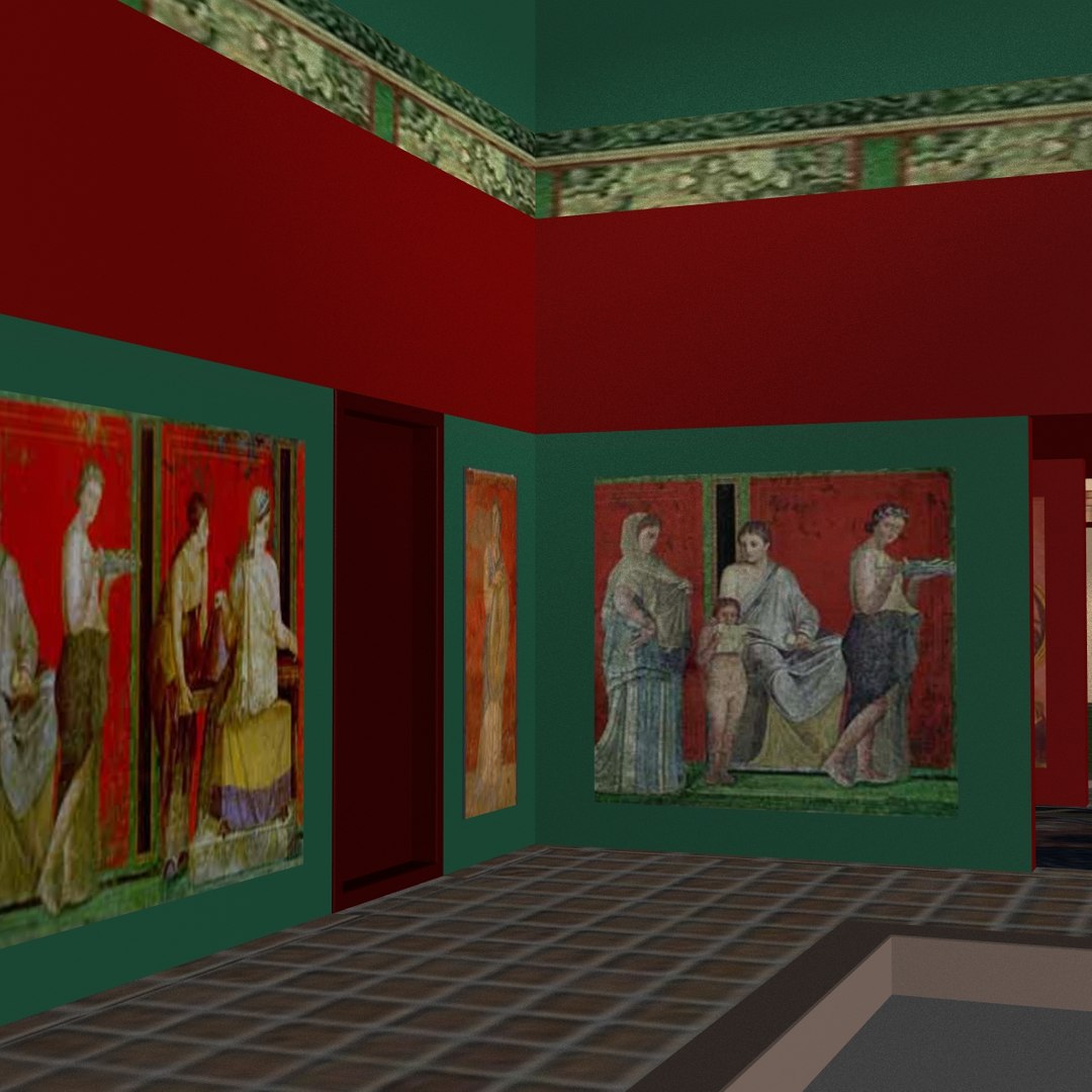 3d Domus Roman Mansion Model