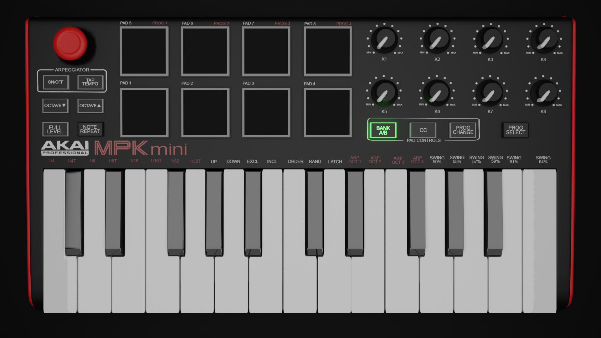 Akai Mpk Mini Mk2 3D - TurboSquid 1435939