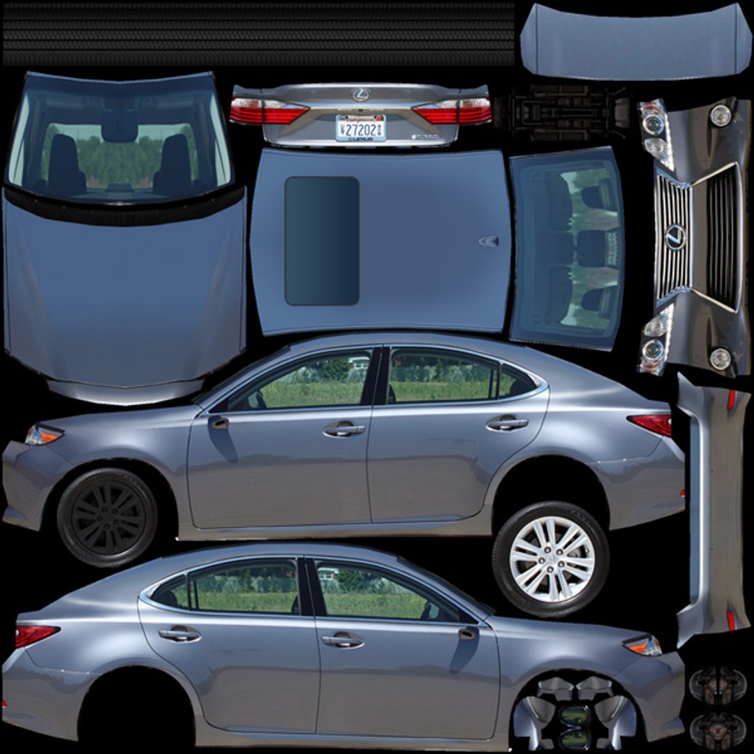 3d 2013 Lexus Es 350 Model