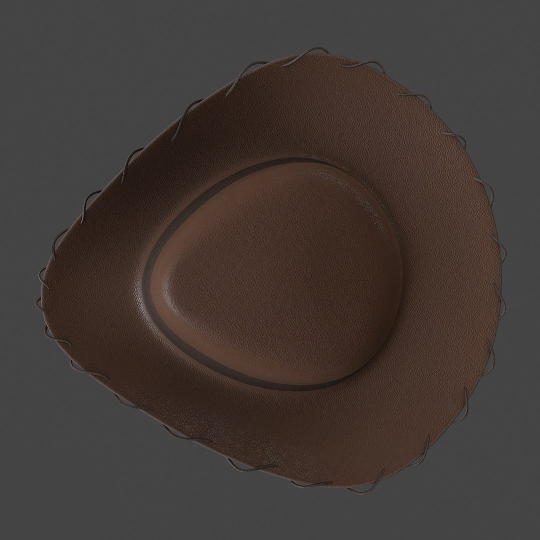 HAT-002 Cowboy Hat 3D Model - TurboSquid 1869355
