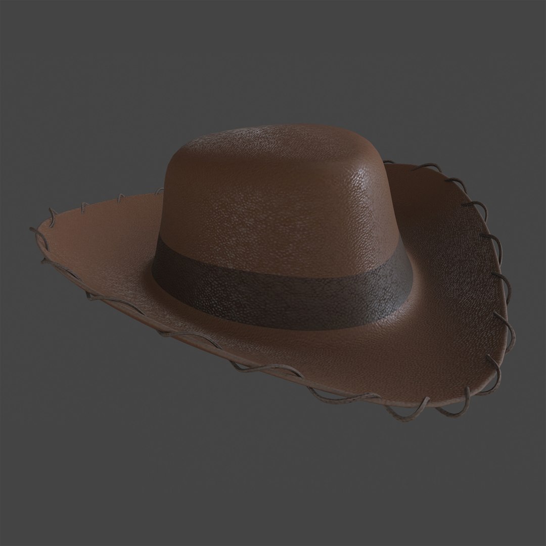 HAT-002 Cowboy Hat 3D Model - TurboSquid 1869355