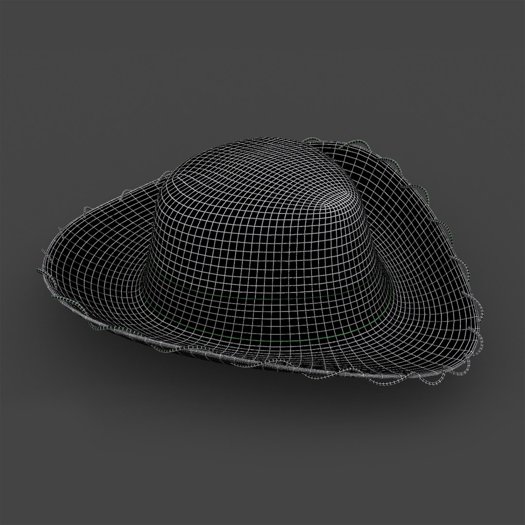 HAT-002 Cowboy Hat 3D Model - TurboSquid 1869355