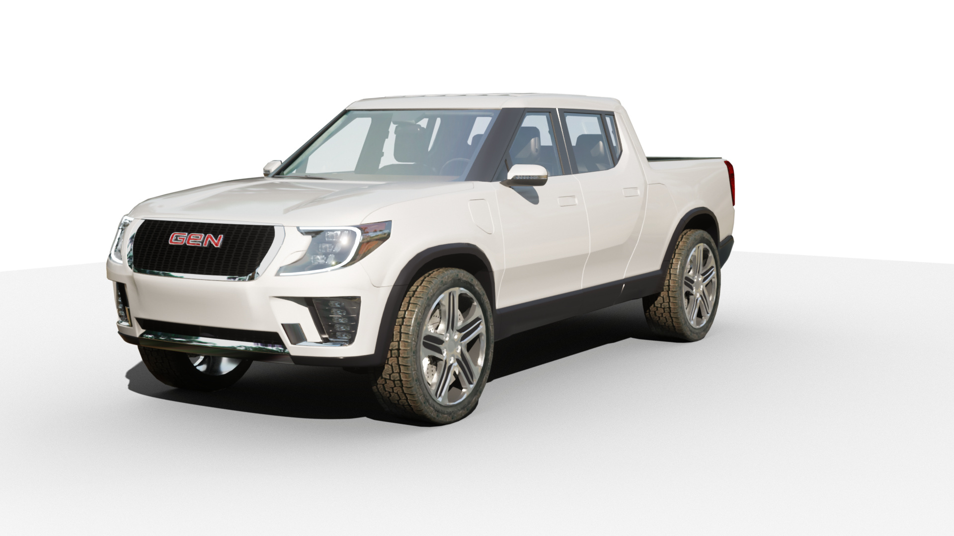 Generic Pickup V25 3D Model - TurboSquid 1826216