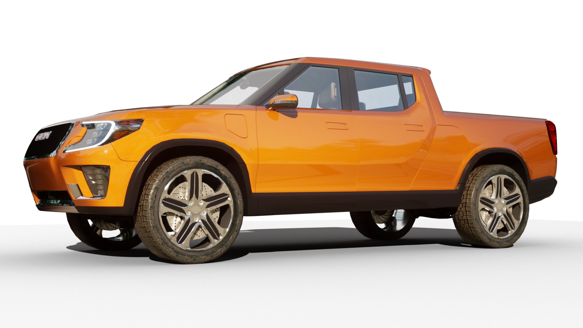 Generic Pickup V25 3D Model - TurboSquid 1826216