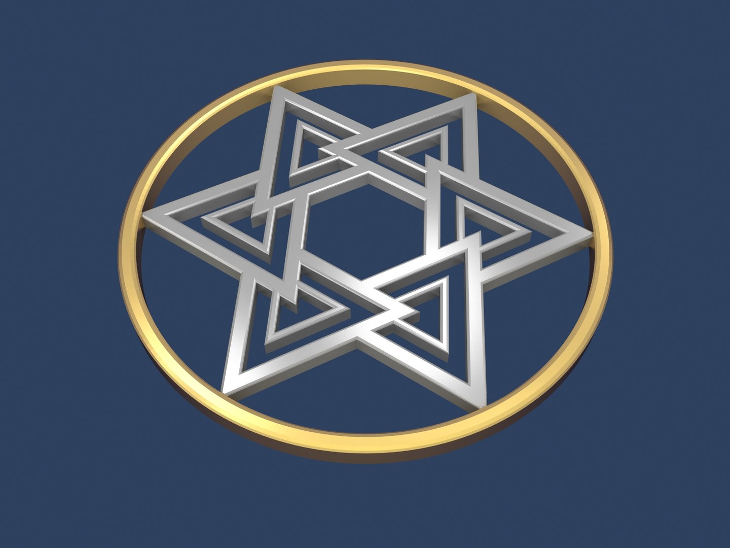 Star David Circle 3D Model - TurboSquid 1416735