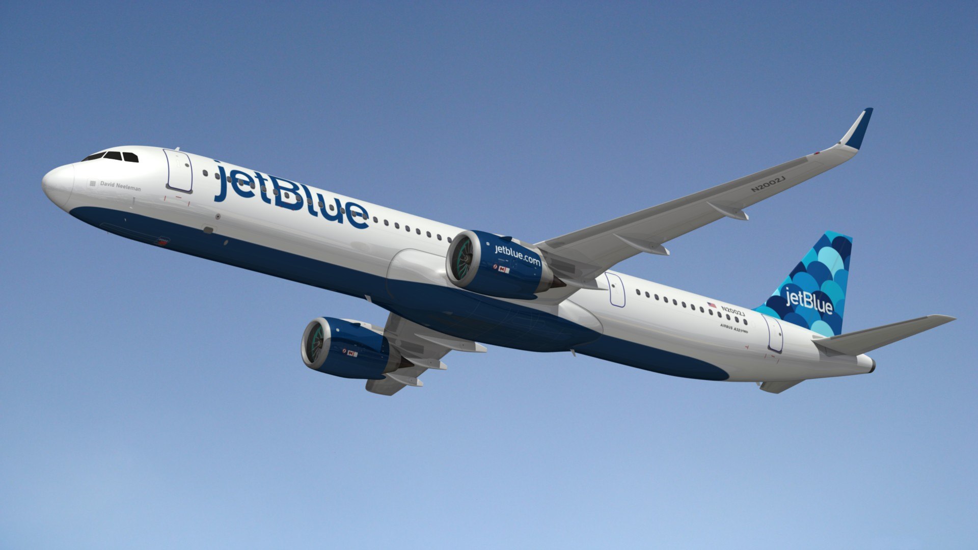 3D Model Airbus A321Neo Jetblue Airways - TurboSquid 1896614
