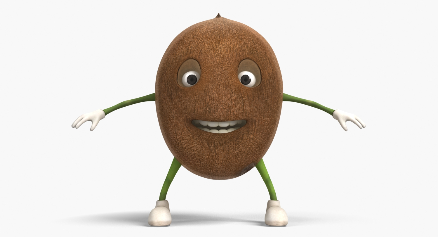 Coconut cartoon 3D model | 1147548 | TurboSquid