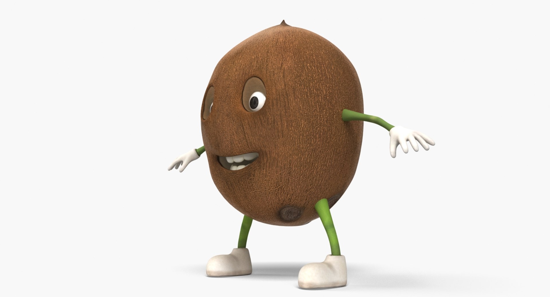 Coconut Cartoon 3D Model | 1147548 | TurboSquid