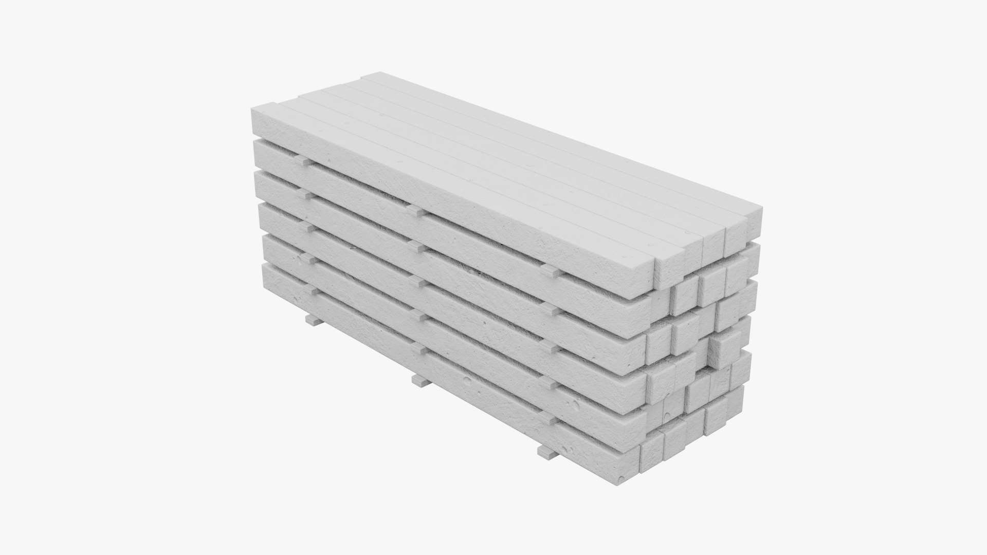 3D Model Stack Of Concrete Columns - TurboSquid 2250604