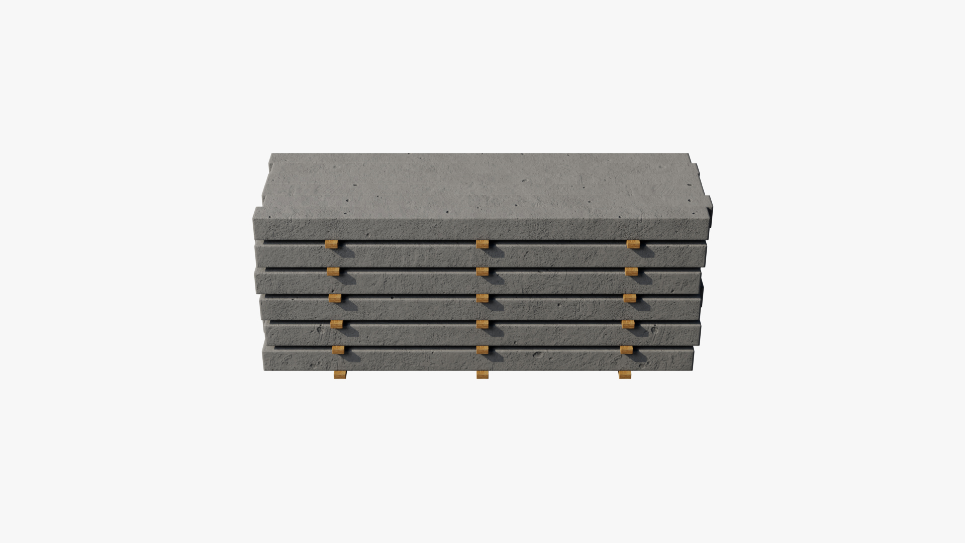 3D Model Stack Of Concrete Columns - TurboSquid 2250604