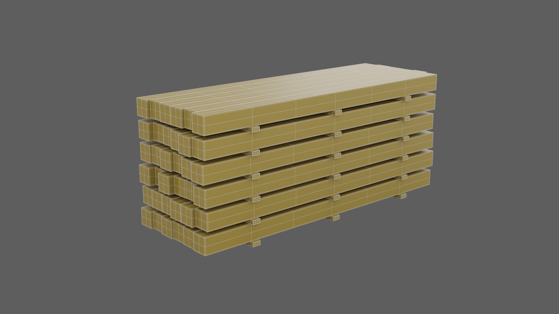 3D Model Stack Of Concrete Columns - TurboSquid 2250604