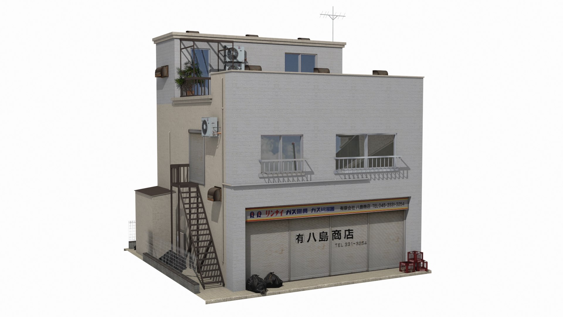 Realistic Japanese Buildings Collection 3D - TurboSquid 2144732