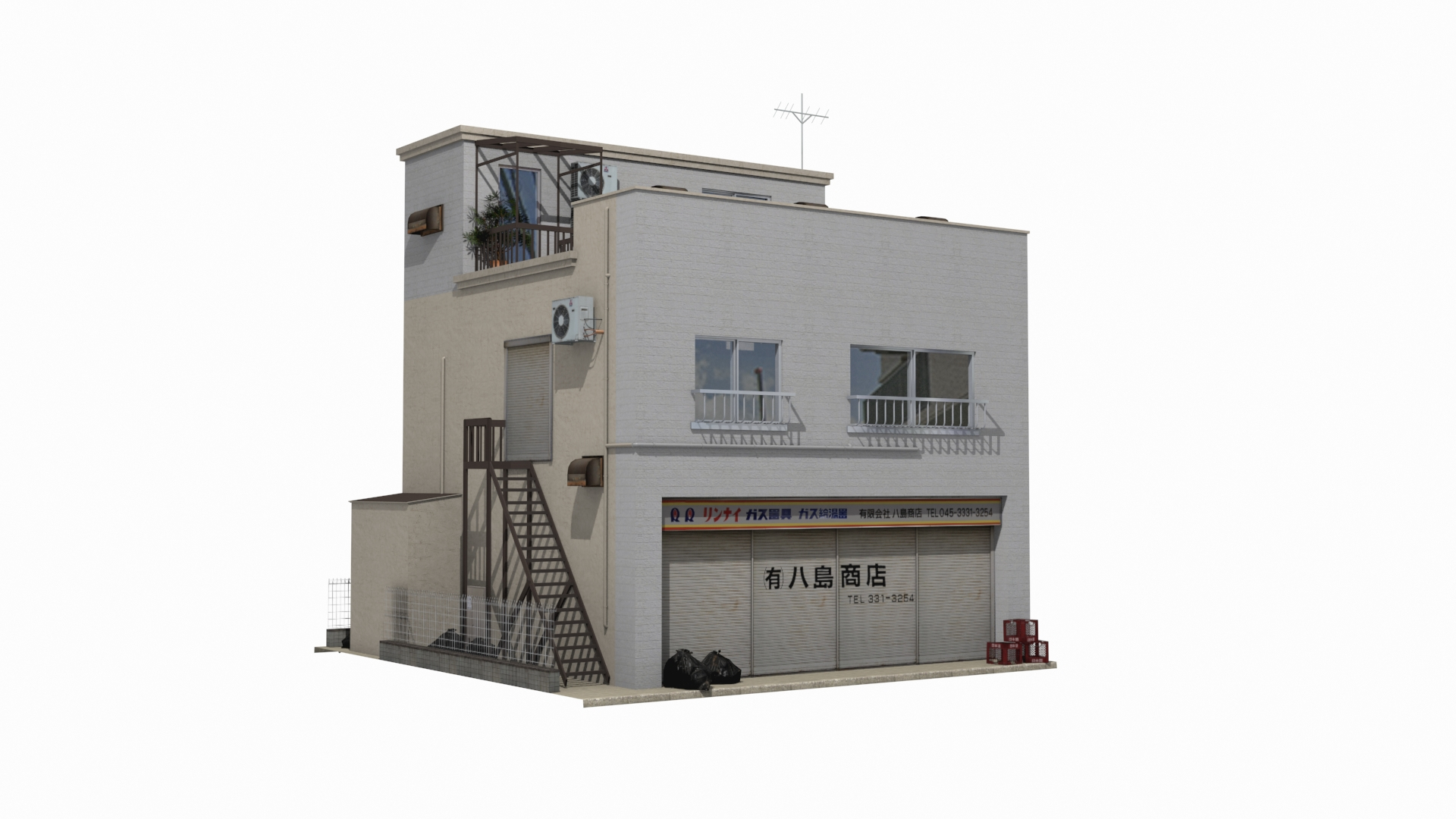 Realistic Japanese Buildings Collection 3D - TurboSquid 2144732