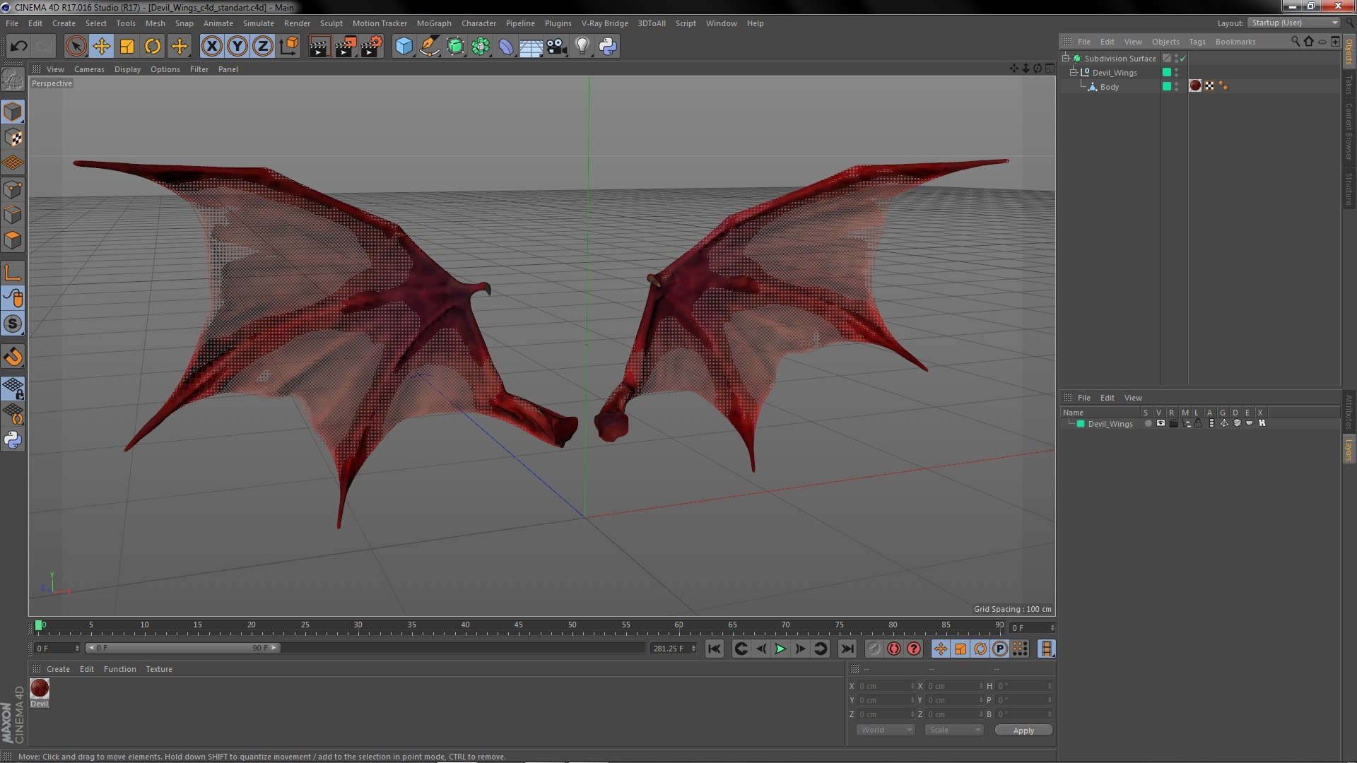 Devil Wings 3D model - TurboSquid 1942254