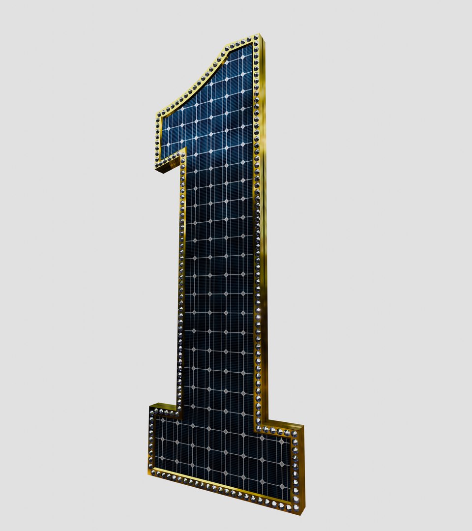 Solar Panel Number - 1 Model - TurboSquid 2242461