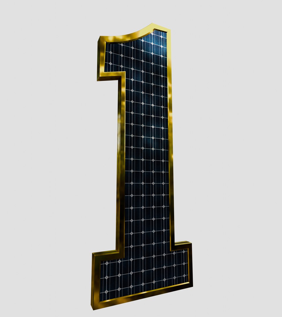 Solar Panel Number - 1 Model - TurboSquid 2242461