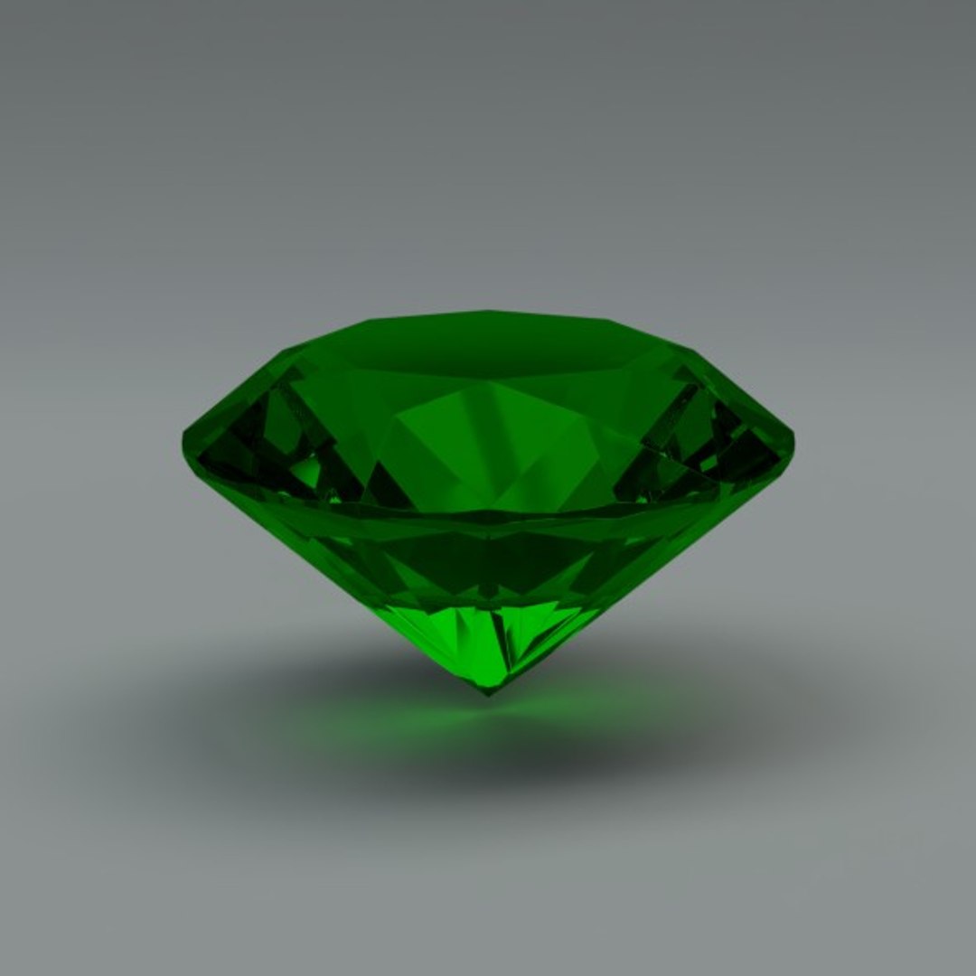 Gem Emerald 3d Obj