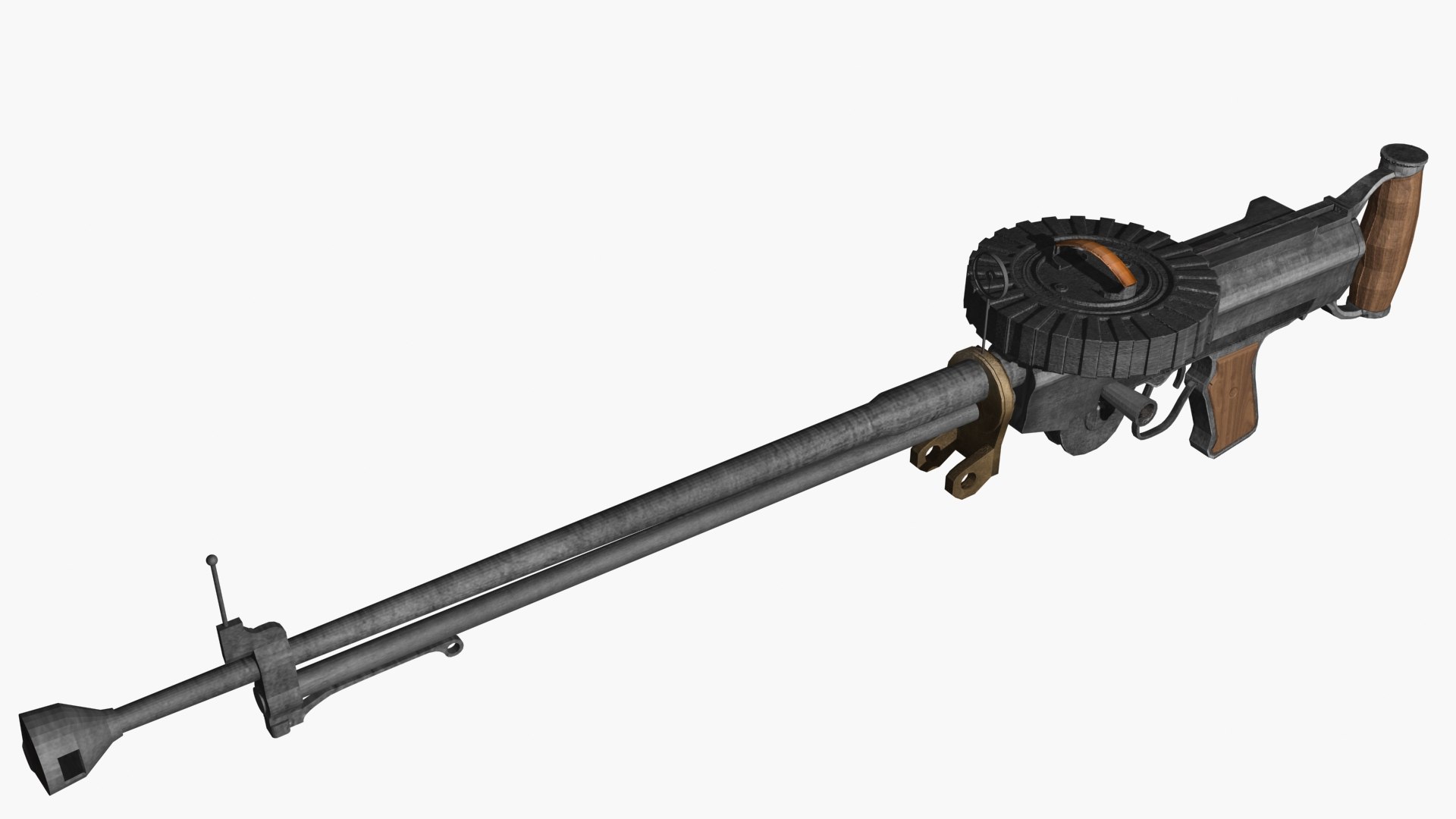 3D Lewis Machine Gun Model - TurboSquid 2128693