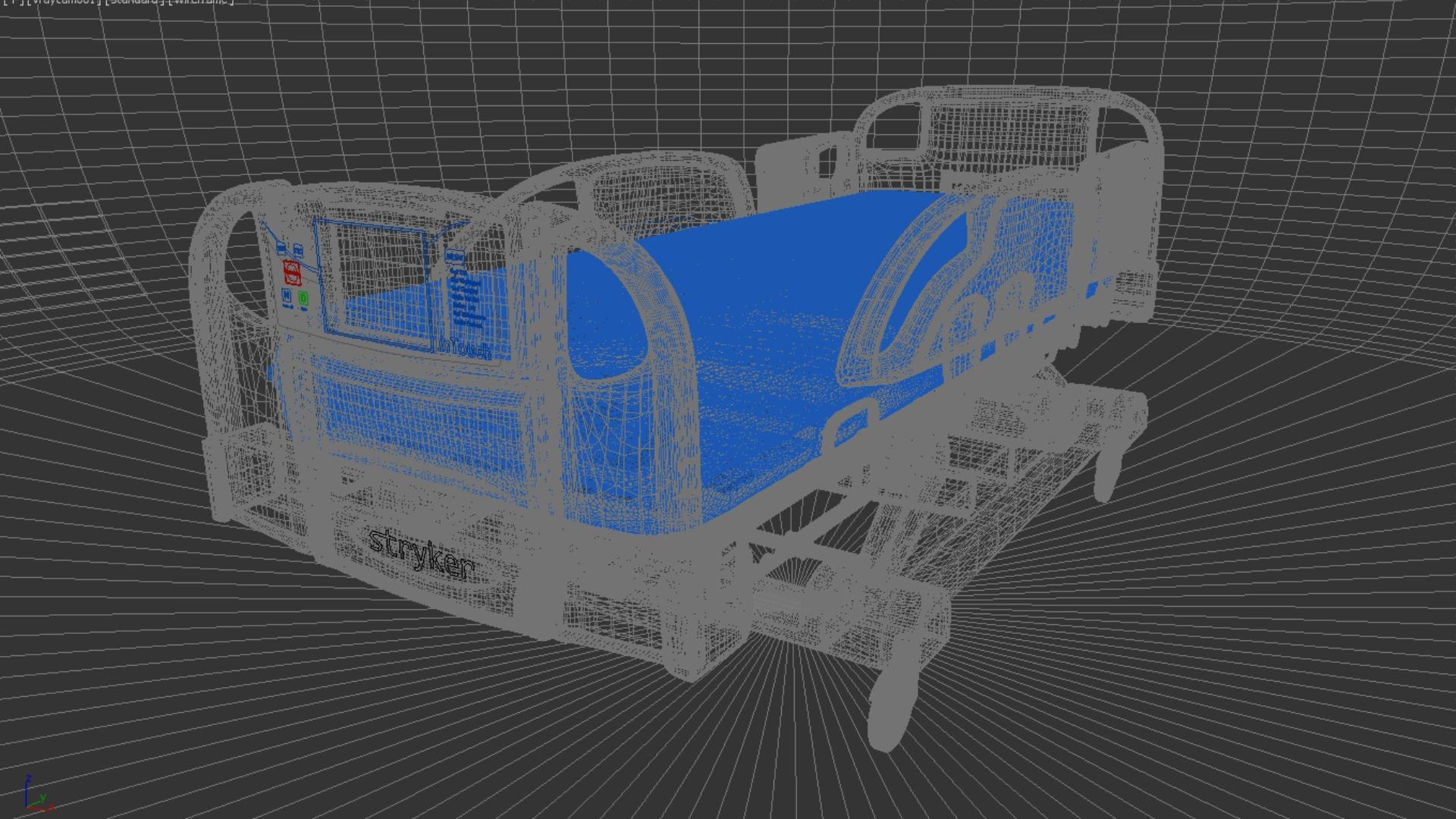 U3d_InTouch_Critical_Care_Bed_max2014 3D Model - TurboSquid 2201166