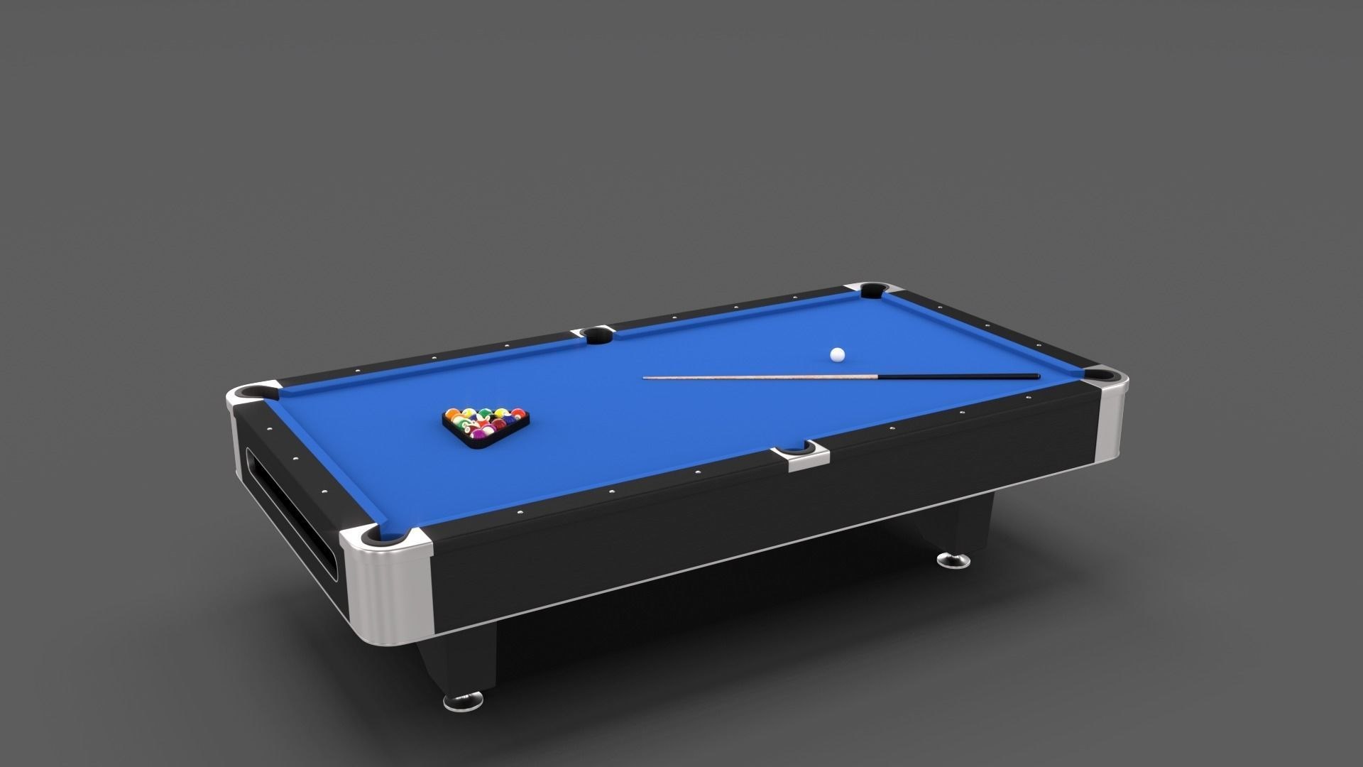 3D 8 Ball Pool Table - TurboSquid 1237485
