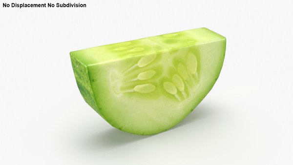 modelo 3d Cucumber Slice 03 - TurboSquid 2064740
