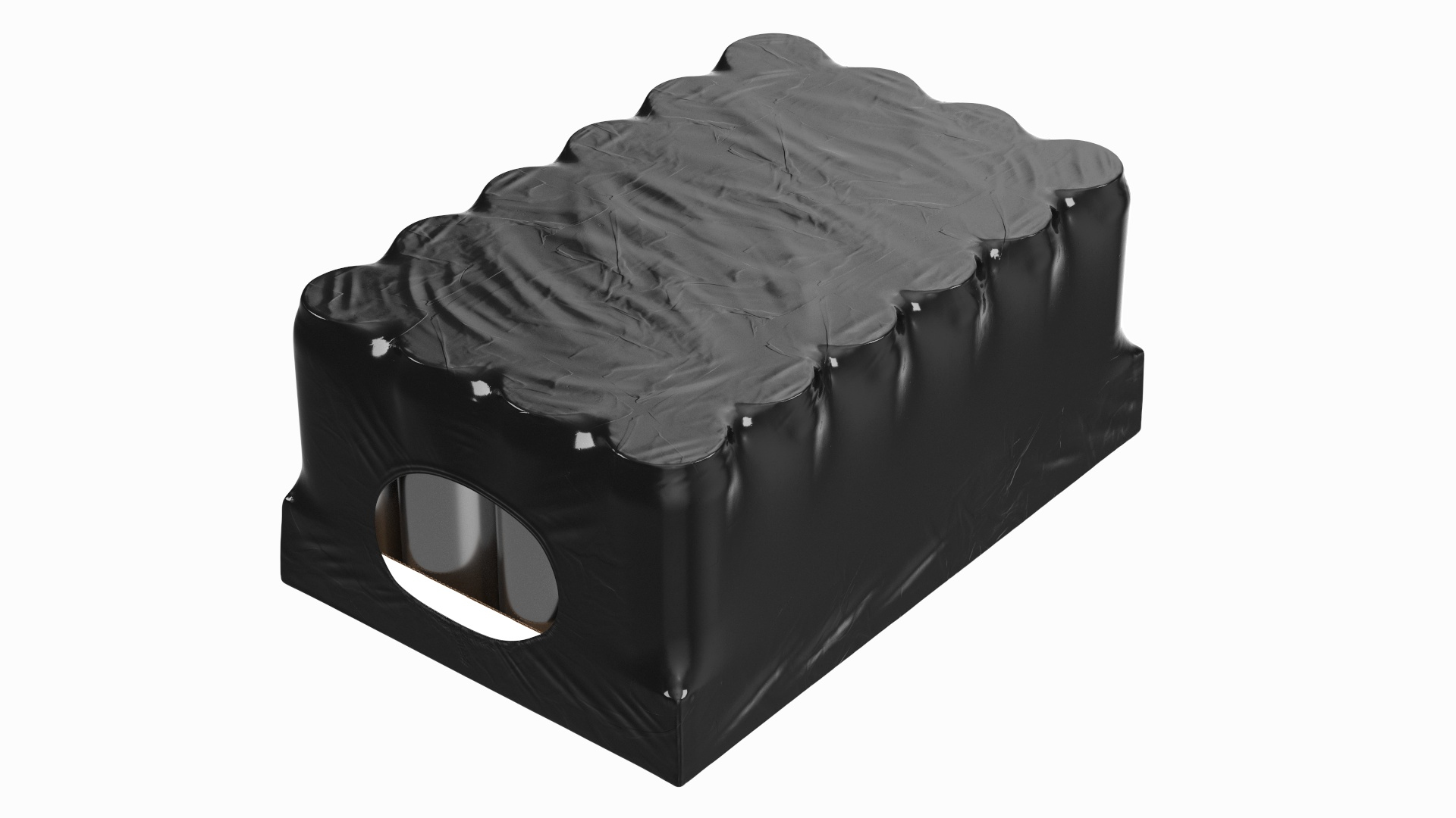 24 Pcs 500ml Aluminium Can Pack Black 3D - TurboSquid 2154638