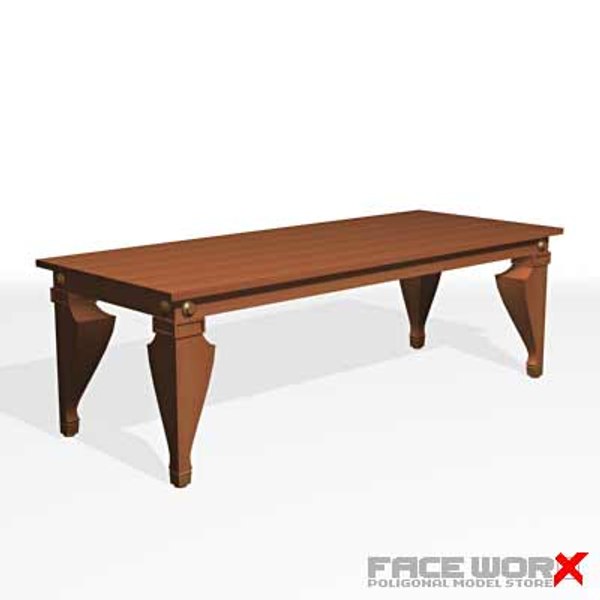 3d model table dining