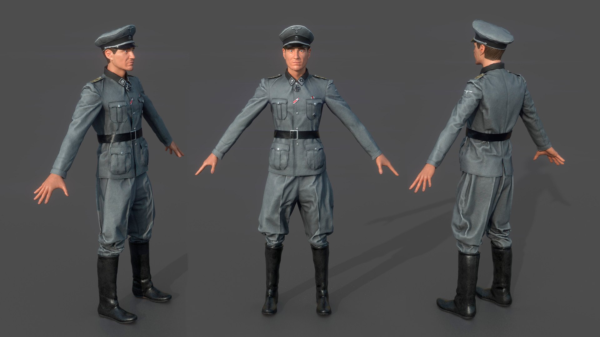 3D Herr Kommandant Model - TurboSquid 1558238