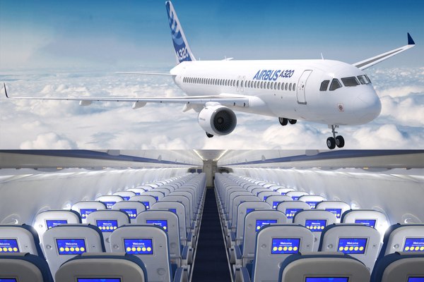 Airplane cabin model - TurboSquid 1307858