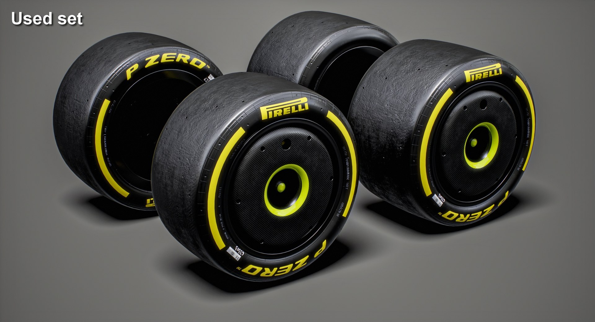 3D Formula 1 Pirelli Wheels Collection F1 Season 2023 - TurboSquid 2107337