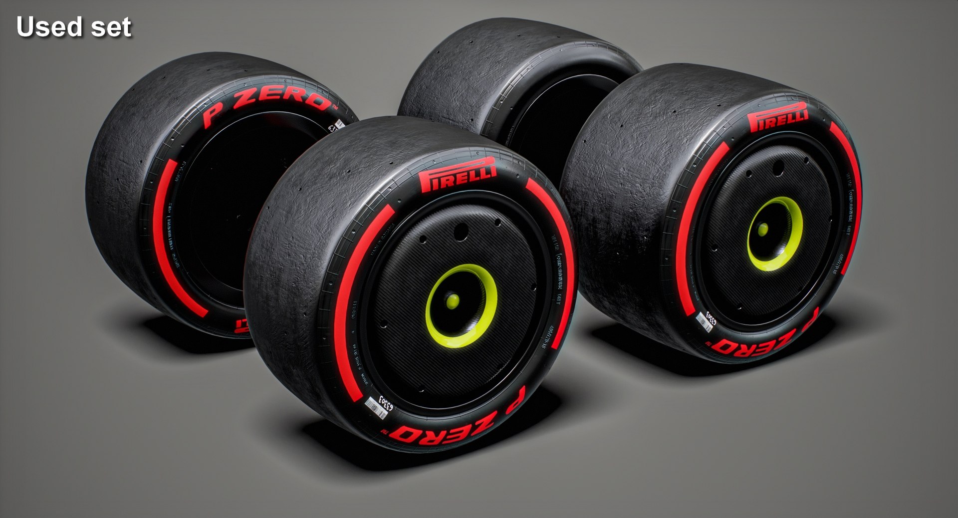 3D Formula 1 Pirelli Wheels Collection F1 Season 2023 - TurboSquid 2107337