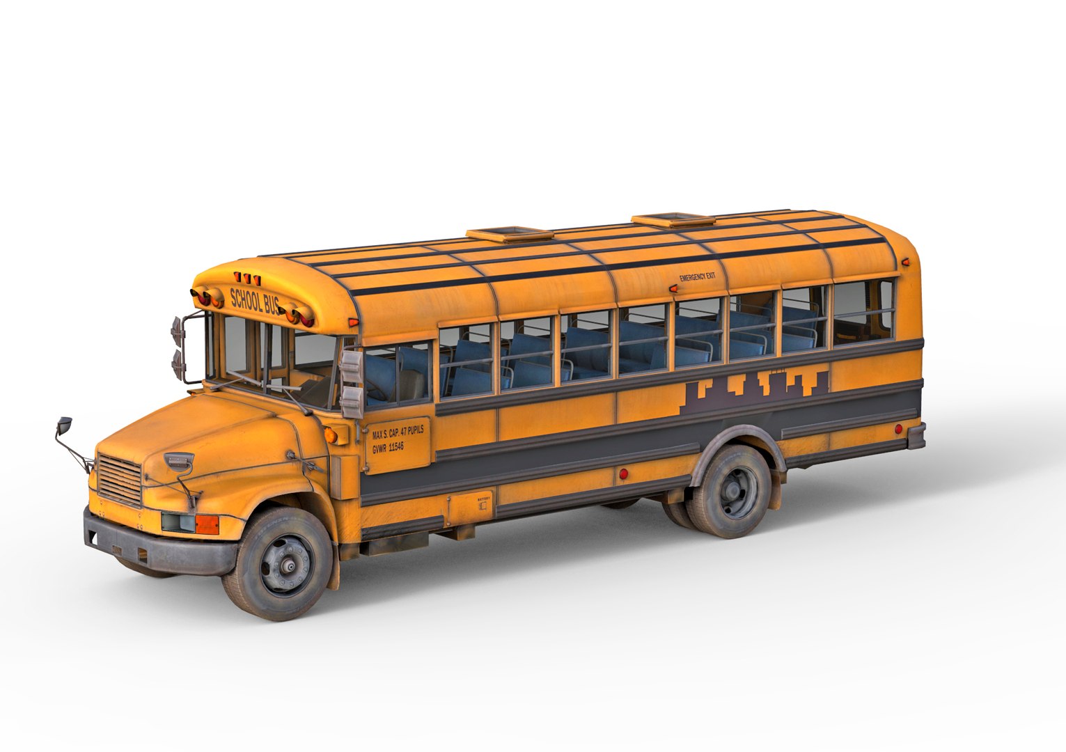 School Bus 3D Model - TurboSquid 1401204