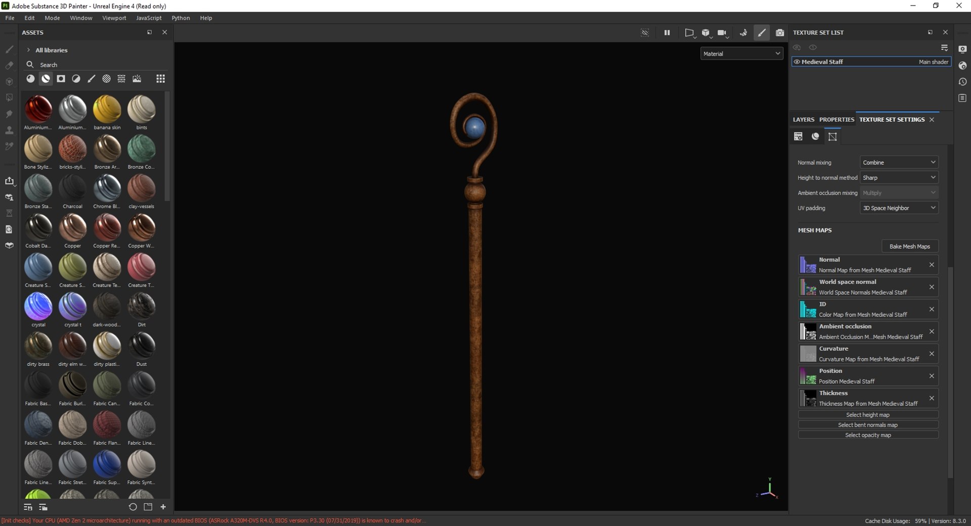 Medieval Staff 3D - TurboSquid 2135005