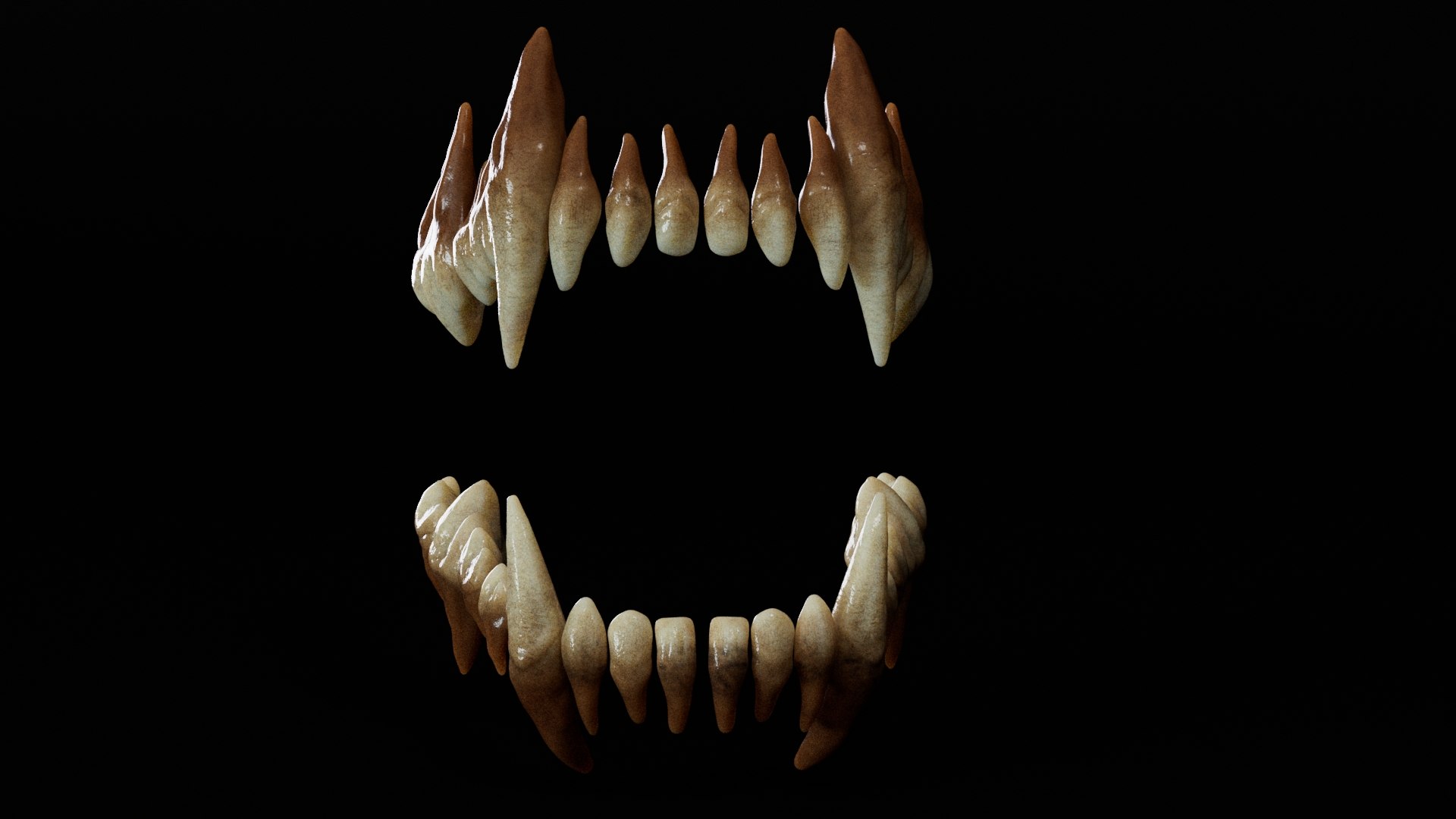 3D Realistic Wolf Mouth Anatomy - TurboSquid 2401432