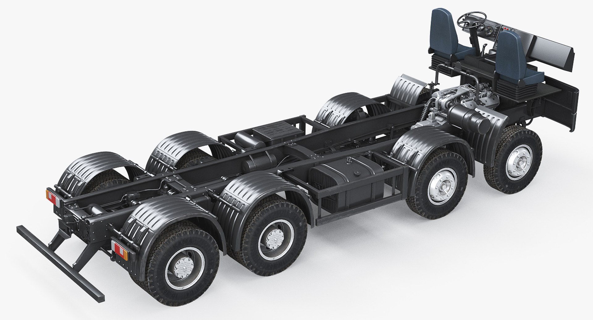 3D Truck Chassis 8x4 Heavy Vehicle - TurboSquid 1432082
