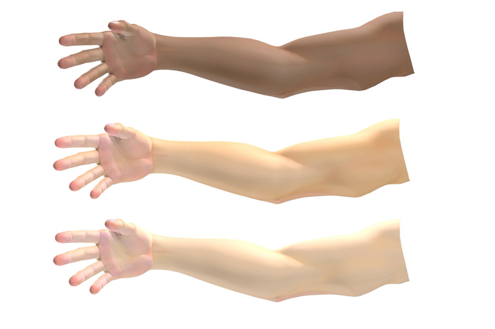 Rigged Cartoon Arm Model - TurboSquid 1606715