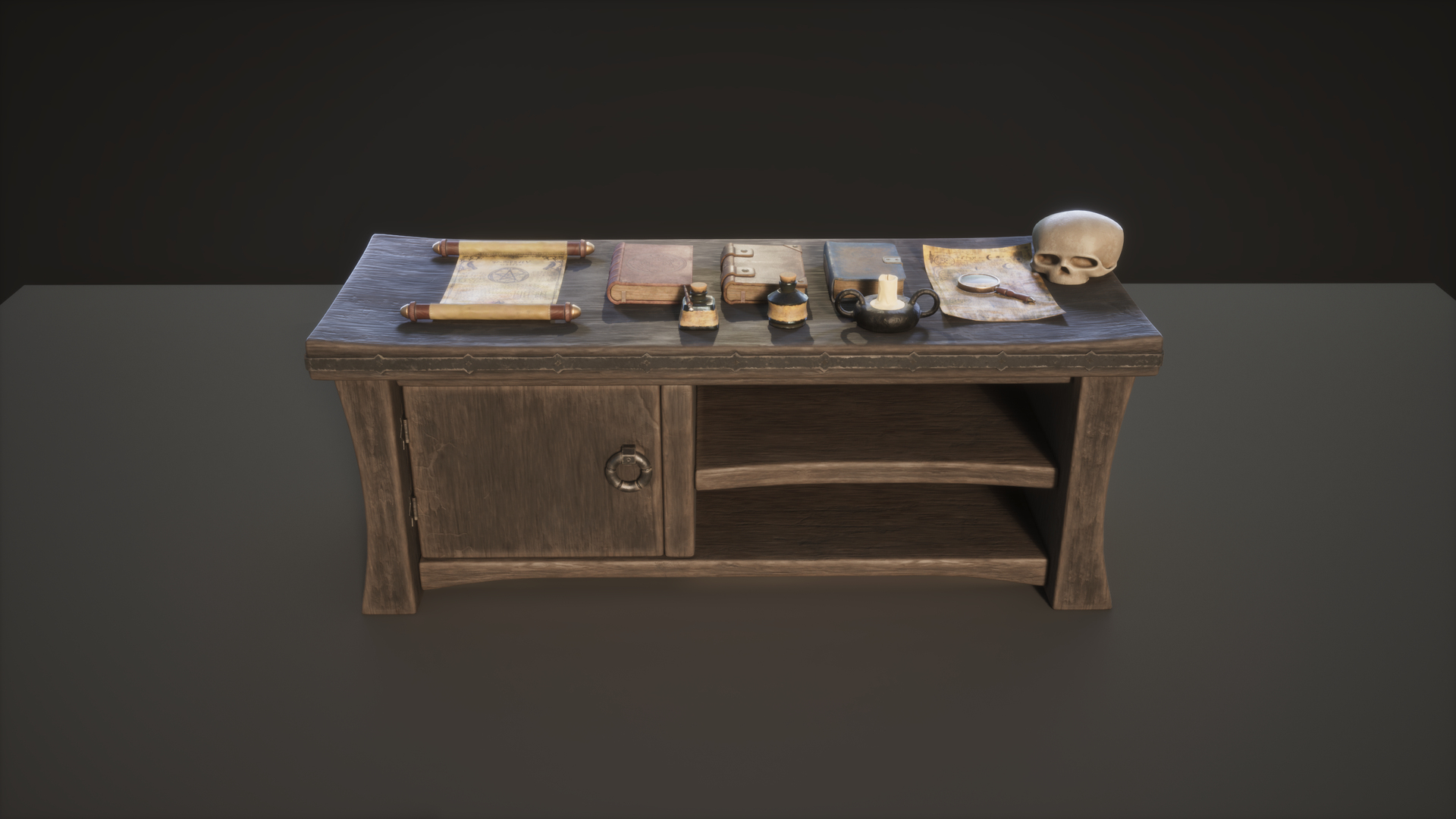 3D Wizard Alchemical Asset Pack - Maya - Unreal - PBR Model ...