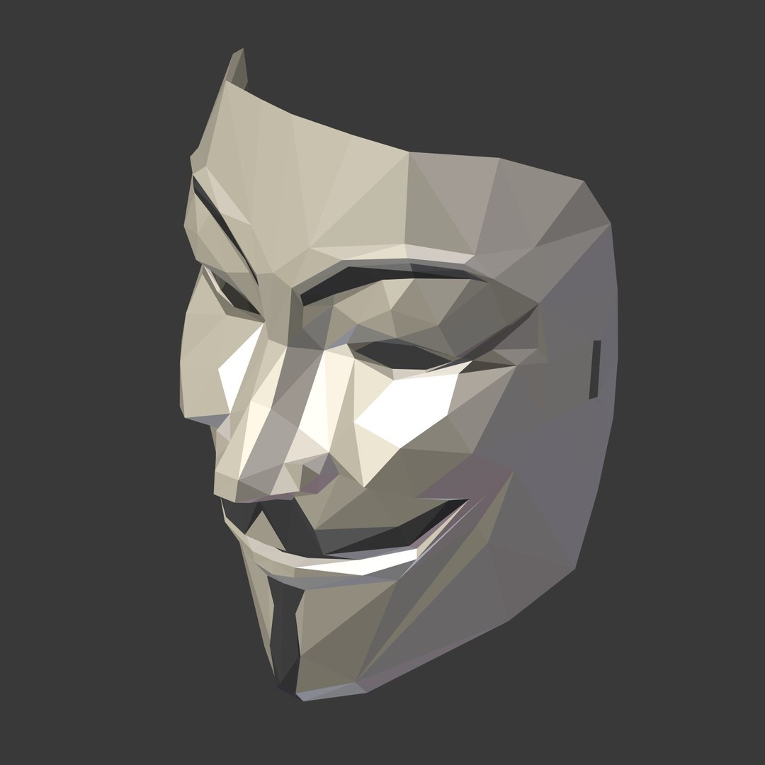 Anonymous Mask 3D - TurboSquid 1528975