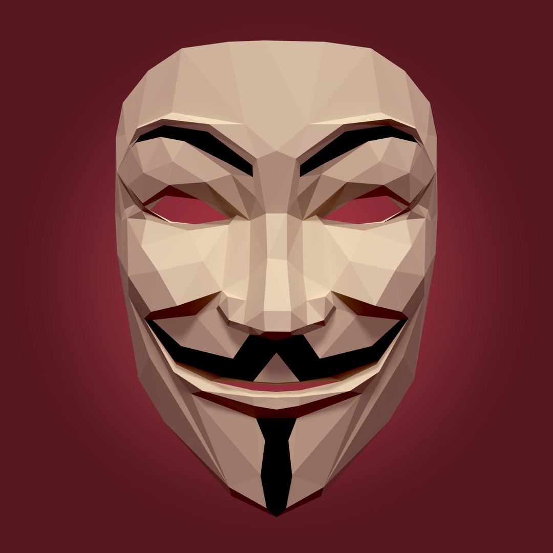 Anonymous Mask 3D - TurboSquid 1528975